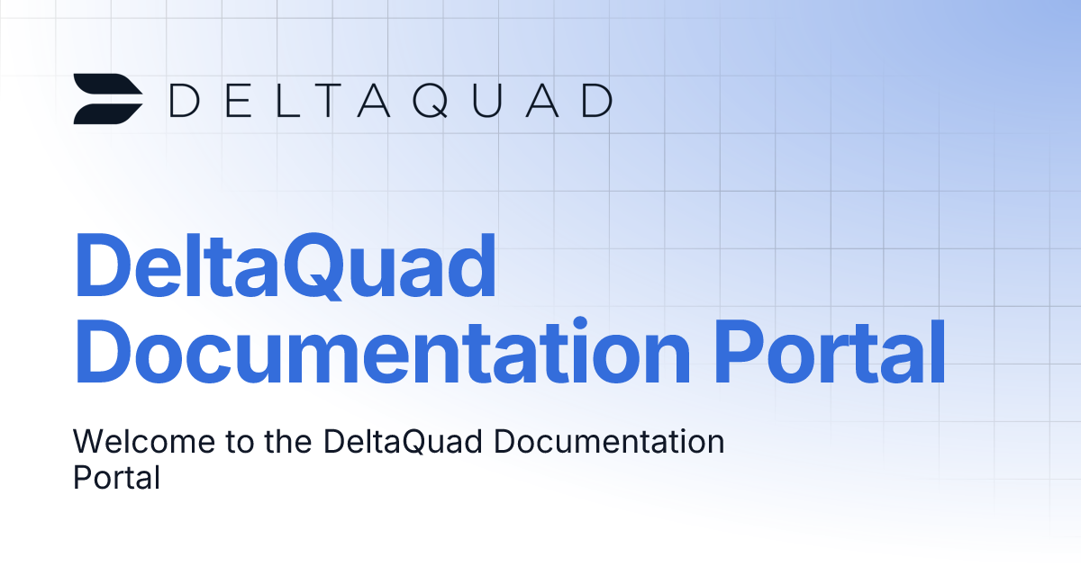 DeltaQuad Documentation Portal | DeltaQuad